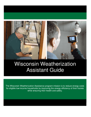 Fillable Online Wisconsin Weatherization Assistant Guide - Home Energy ...