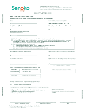 Senoko Giro Form - Fill Online, Printable, Fillable, Blank | pdfFiller