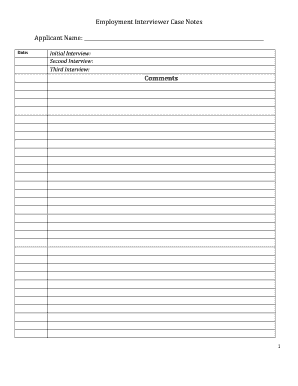 Fillable Online Guidelines on Interview and Employment Application ...