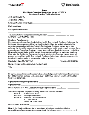 Fillable Online Employee Training Verification form (Rev. 3/2016 ...