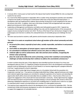 Fillable Online Experiences of Ofsted inspections: from good to notice ...