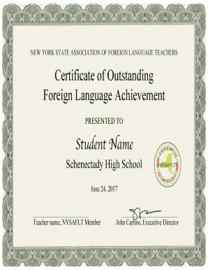 Fillable Online student award certificate sample Fax Email Print ...