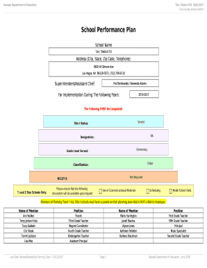 Fillable Online Sheila R. Tarr Elementary School in Las Vegas, NV ...