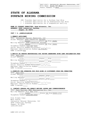 Fillable Online surface-mining alabama Instructions for Using this ...