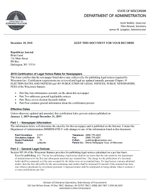 Fillable Online DOA Plat Review - Wisconsin Department of ...