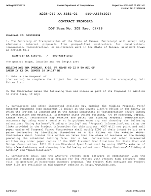 Fillable Online kdotapp ksdot KDOT 106 KA-4634-01 - kansas department ...