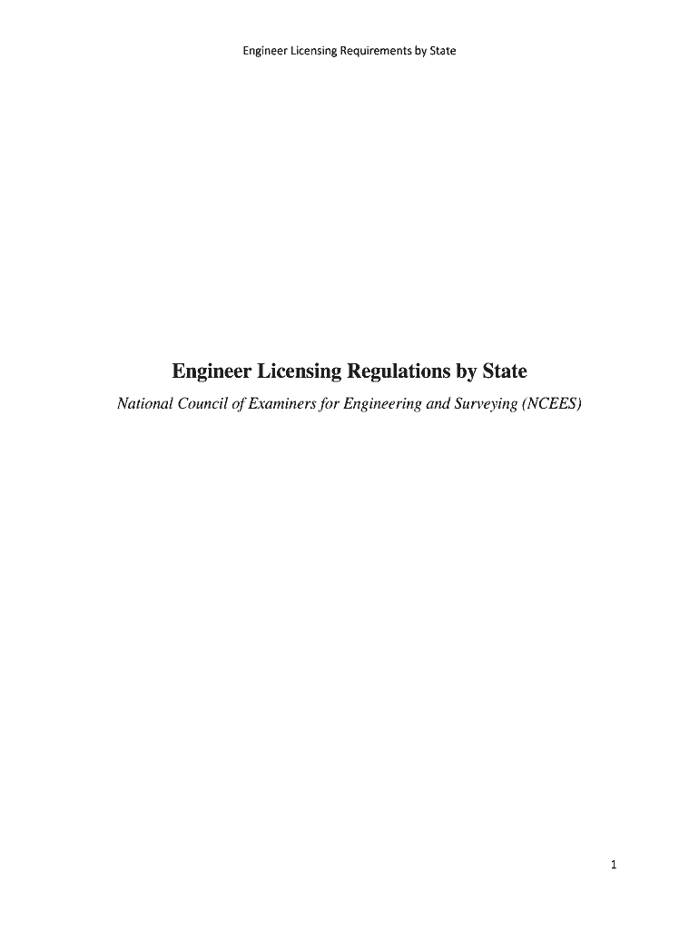 Fillable Online The National Council of Examiners for Engineering ...