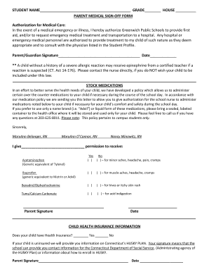 Fillable Online youth registration & medical consent form - Camp Spin ...