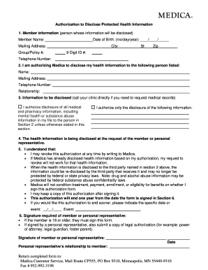 Fillable Online Authorization for the Use or Disclosure of Protected ...