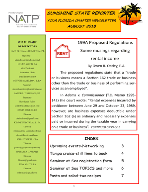 Fillable Online 199A Proposed Regulations Some musings regarding rental ...