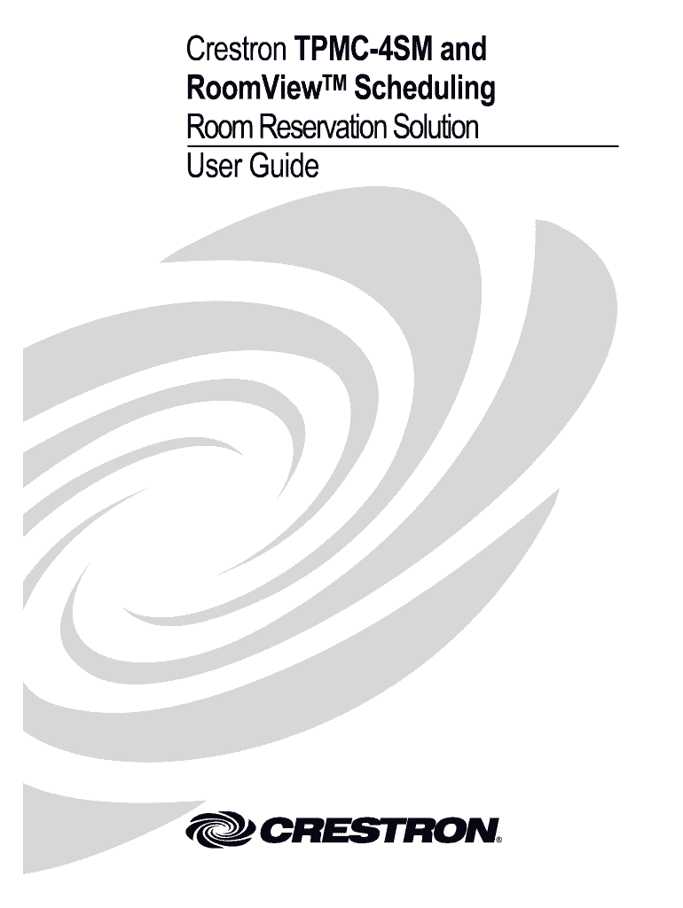 Fillable Online User Guide. The Crestron TPMC-4SM Wall Mount Touchpanel ...