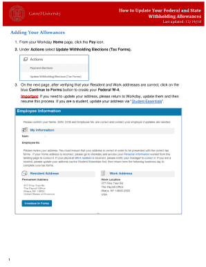 Fillable Online How to Update Your Federal and State Withholding ...