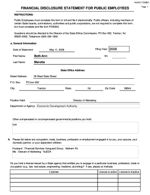 Fillable Online instructions for completing form 1 statement of ...