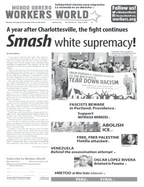 Fillable Online What is WWP? Workers World Party Fax Email Print ...