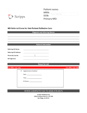 Fillable Online Patient name: MRN: DOB: Primary MD - scripps.org Fax ...