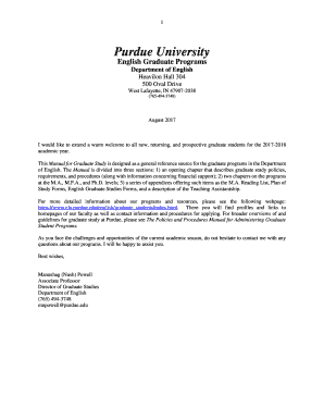 Fillable Online Grad Manual! - Purdue College of Liberal Arts - Purdue ...