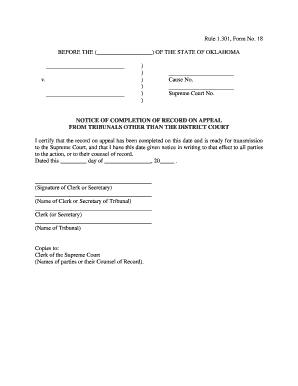 Fillable Online Request for Preparation of Record on Appeal (08/09/17 ...