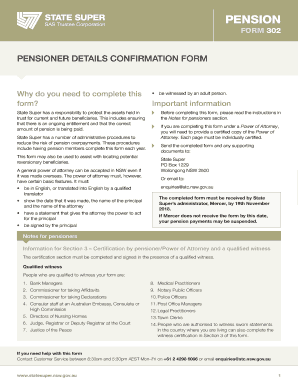 Fillable Online PENSIONER DETAILS CONFIRMATION FORM Fax Email Print ...