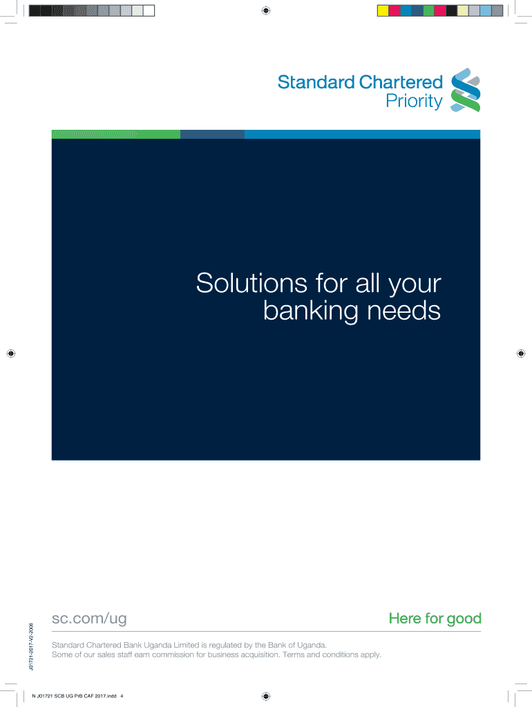 Fillable Online SCB Priority Clients Application Form Fax Email Print ...