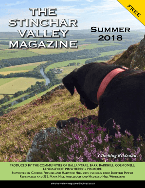 Fillable Online Stinchar Valley Magazine - Start Page Fax Email Print ...