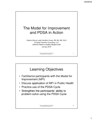 Fillable Online and PDSA in Action Fax Email Print - pdfFiller