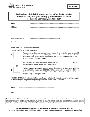 Fillable Online Guernsey taxes Income tax - Fitzroy Tax Services Fax ...