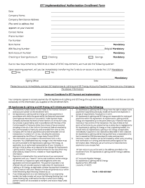 Fillable Online EFT Implementation/ Authorization Enrollment Form Fax ...