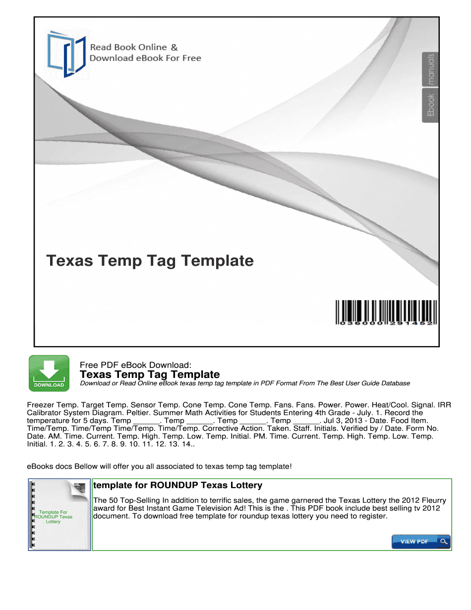 Create Blank Texas Temp Tag Form Template On Android