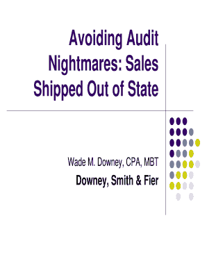 Fillable Online Avoiding Audit Fax Email Print - pdfFiller