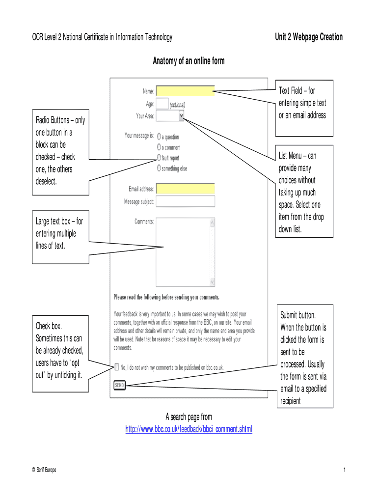 Fillable Online Anatomy of an online form Fax Email Print - pdfFiller