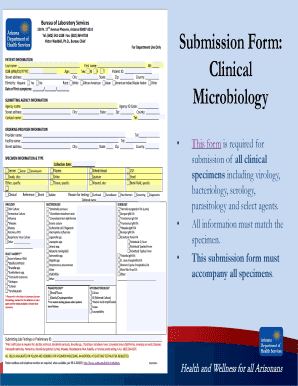 Fillable Online Submission Form: Clinical Microbiology Fax Email Print ...
