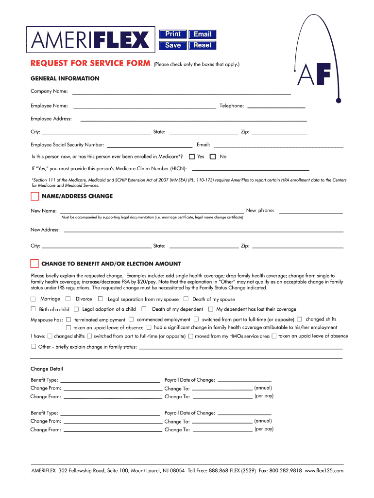 Fillable Online macombcountymi AMERIFLEX - Macomb County, Michigan Fax Email Print - pdfFiller