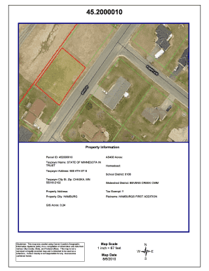 Fillable Online co carver mn Property Information Map Scale 1 inch 67 ...