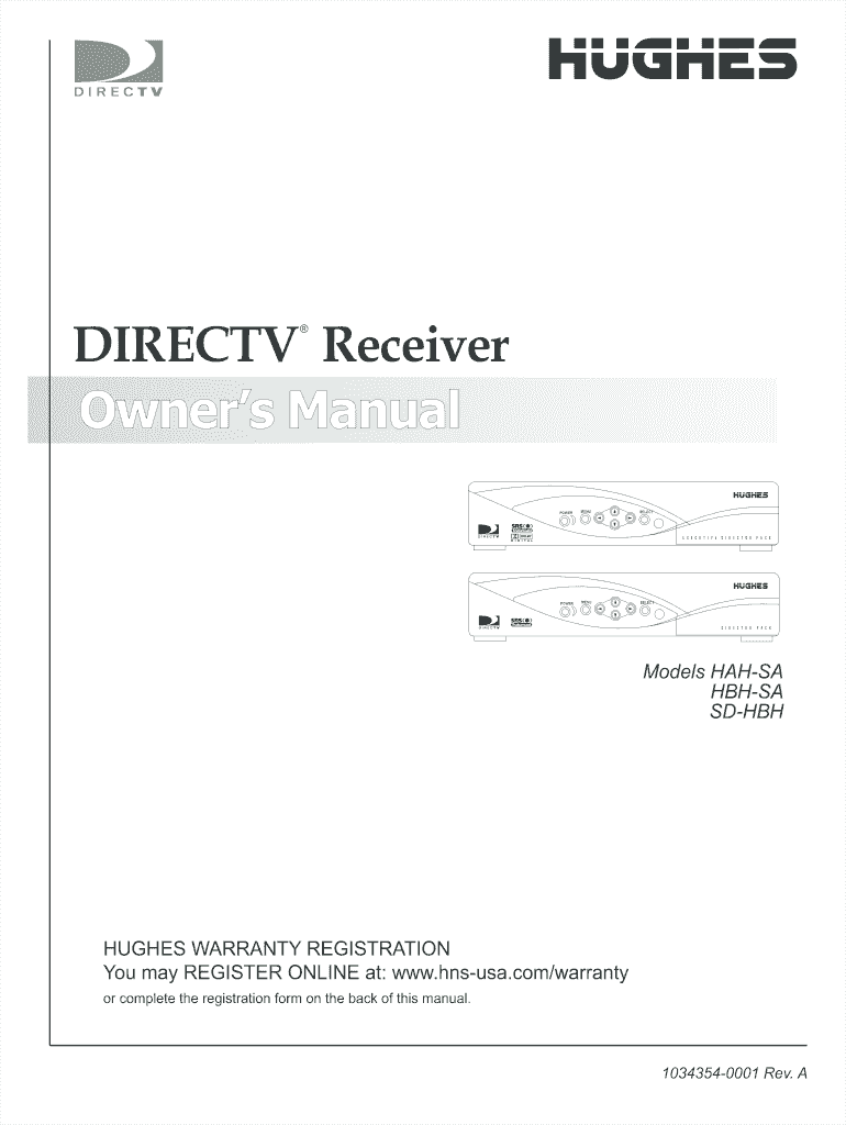 Fillable Online DIRECTV Receiver Owner's Manual Fax Email Print - pdfFiller