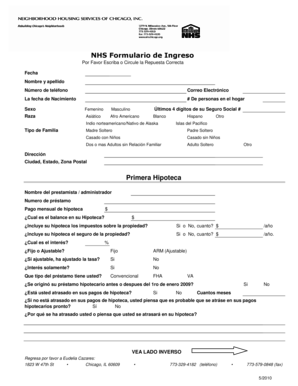 Fillable Online NHS Intake Form 5.10-Spanish Fax Email Print - pdfFiller