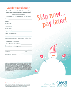 Fillable Online Loan Extension Request Fax Email Print - pdfFiller