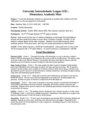 Fillable Online University Interscholastic League UIL Fax Email Print ...