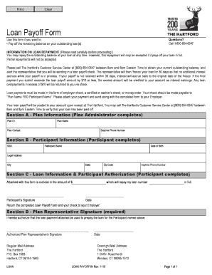 Fillable Online Loan Payoff Form Fax Email Print - pdfFiller