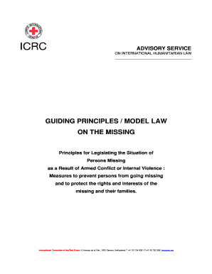 Fillable Online icrc GUIDING PRINCIPLES / MODEL LAW Fax Email Print ...