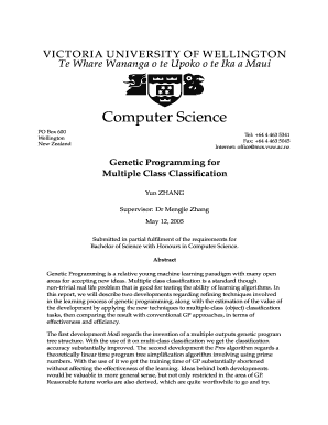 Fillable Online homepages ecs vuw ac Computer Science - Victoria ...