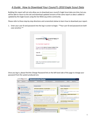 Fillable Online nesa How to Pull a Roster of Eagle Scouts - nesa Fax Email Print - pdfFiller