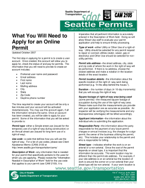 Fillable Online seattle Seattle Department of - seattle Fax Email Print ...