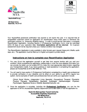 Fillable Online nashvillemta For AccessRide Use Only - Nashville MTA ...