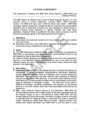 Fillable Online give License agreement - Give.org - give Fax Email ...