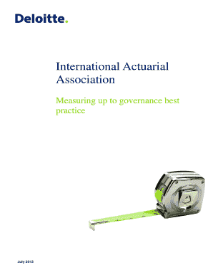 Fillable Online actuaries Deloitte proposal document A4 - International ...
