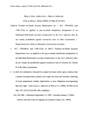 Fillable Online supremecourt ohio Uniform Transfer-on-Death Security ...