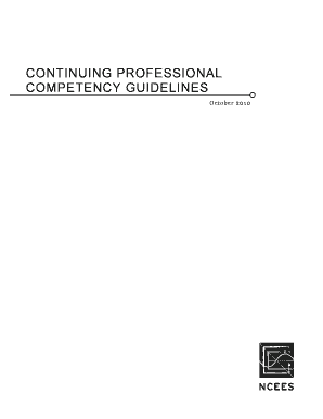 Fillable Online Continuing professional competency guidelines - SEIU ...