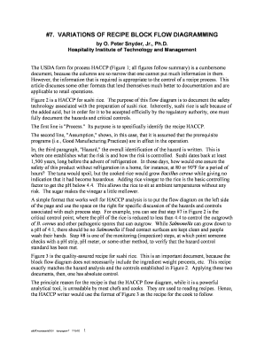 Fillable Online VARIATIONS OF RECIPE BLOCK FLOW DIAGRAMMING Fax Email ...