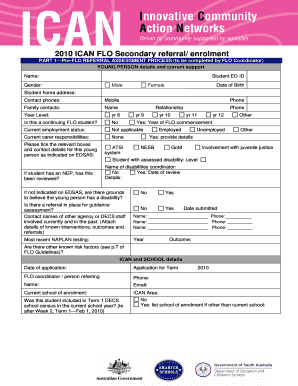 Fillable Online ican sa edu FLO referral form - ICAN - ican sa edu Fax Email Print - pdfFiller