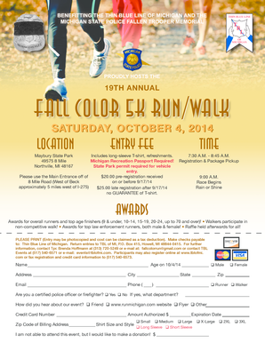 Fillable Online mspta 19th Annual Fall Color Run - 10/4/2014 - mspta ...
